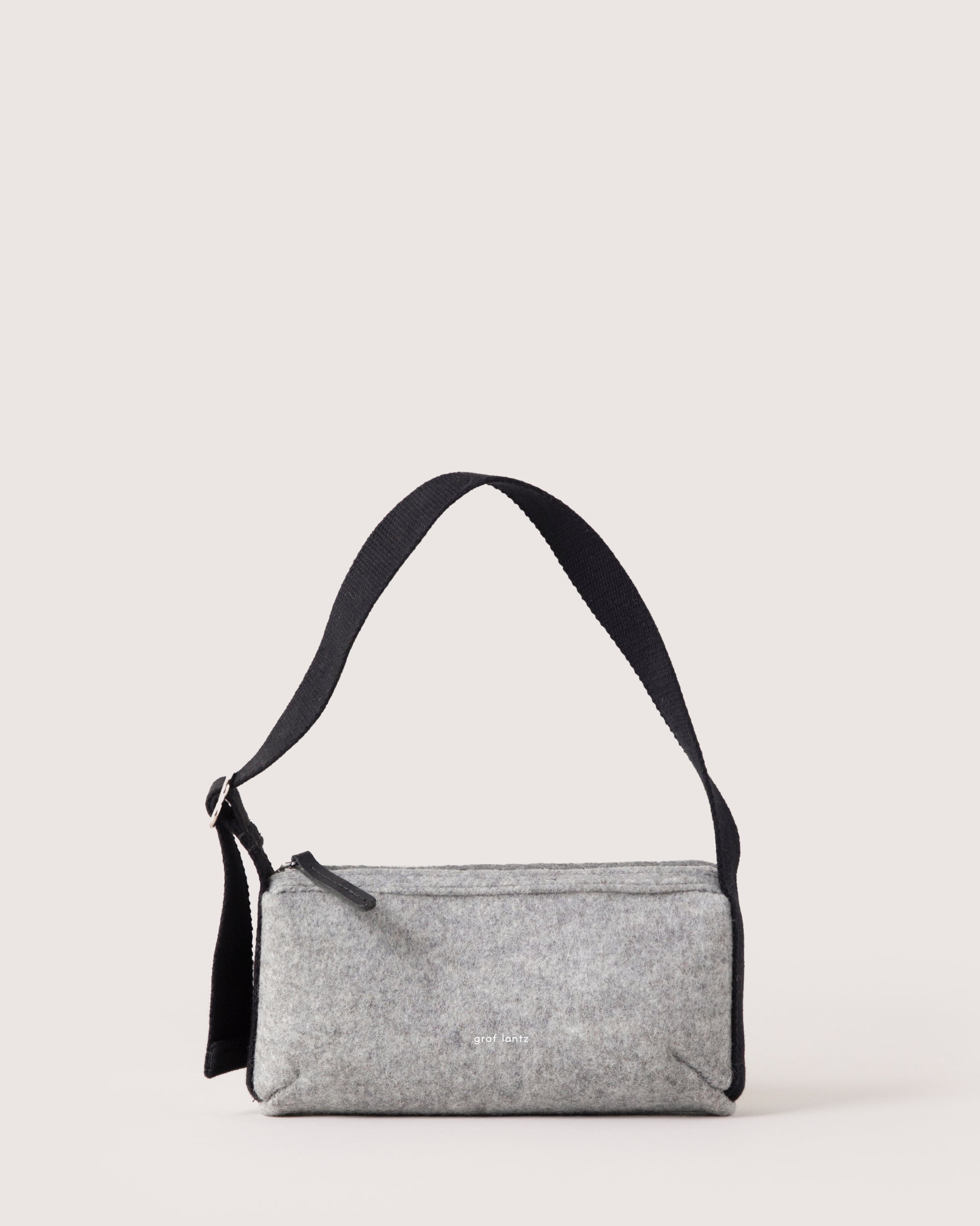 Campus Merino Wool Shoulder Bag in Granite | Graf Lantz