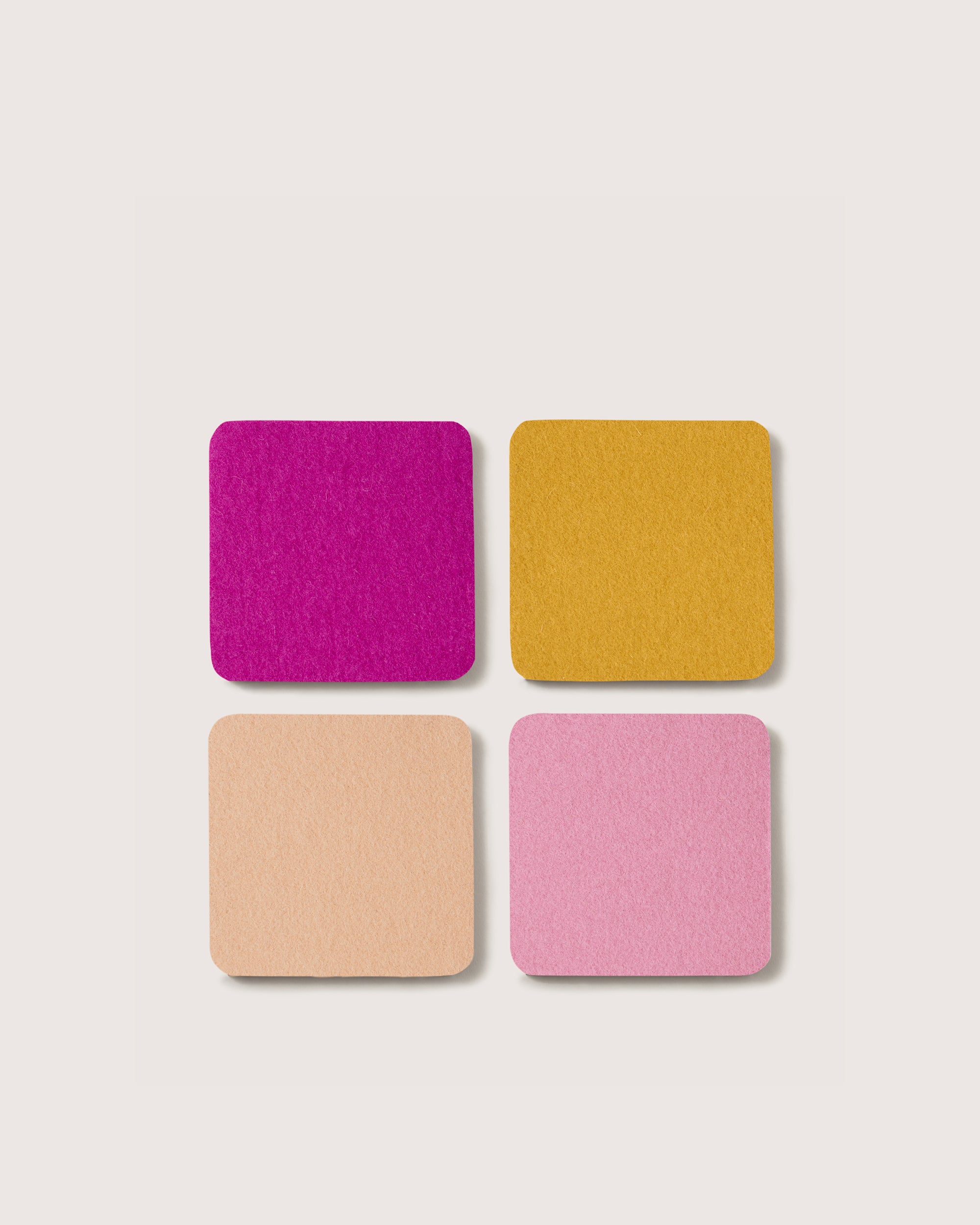 Bierfilzl Merino Wool Square Coaster Multi 4 Pack | Graf Lantz